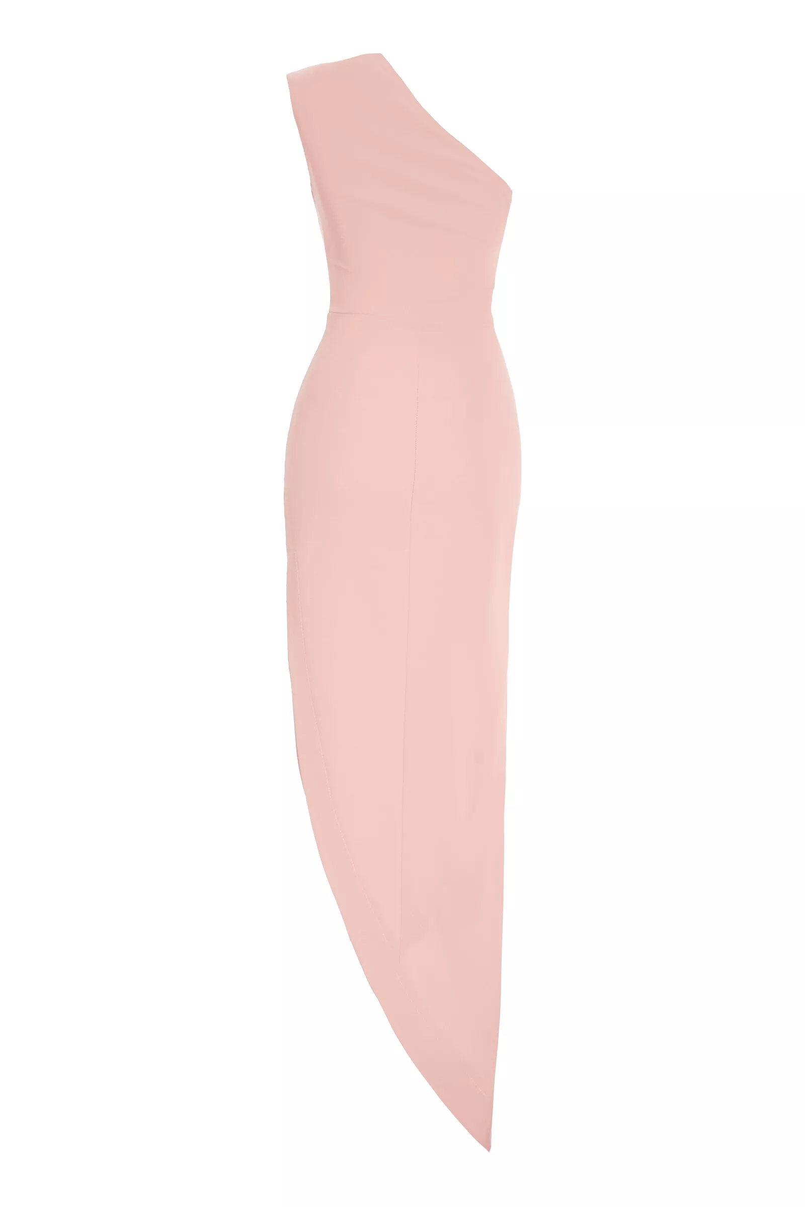 Blush Plus Size Crepe One Arm Long Dress | All | KeiKei