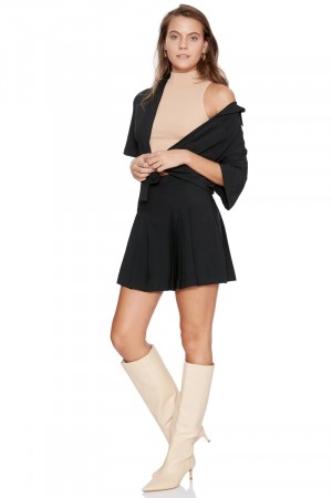 Siyah öRme Kısa Etek | Fall 21 | KeiKei