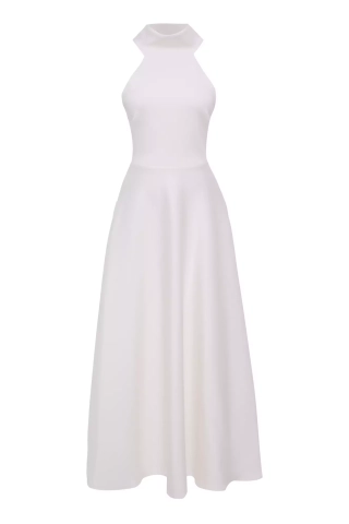 White Dalgic Sleeveless Long Dress | Dress | KeiKei